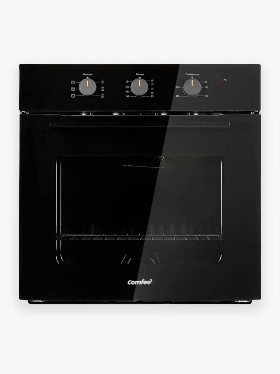 Встраиваемый электрический духовой шкаф Comfee CBO711AGB, ширина 60 см, глубина 50 см 67 л, 6 программ, эффект аэрогриля