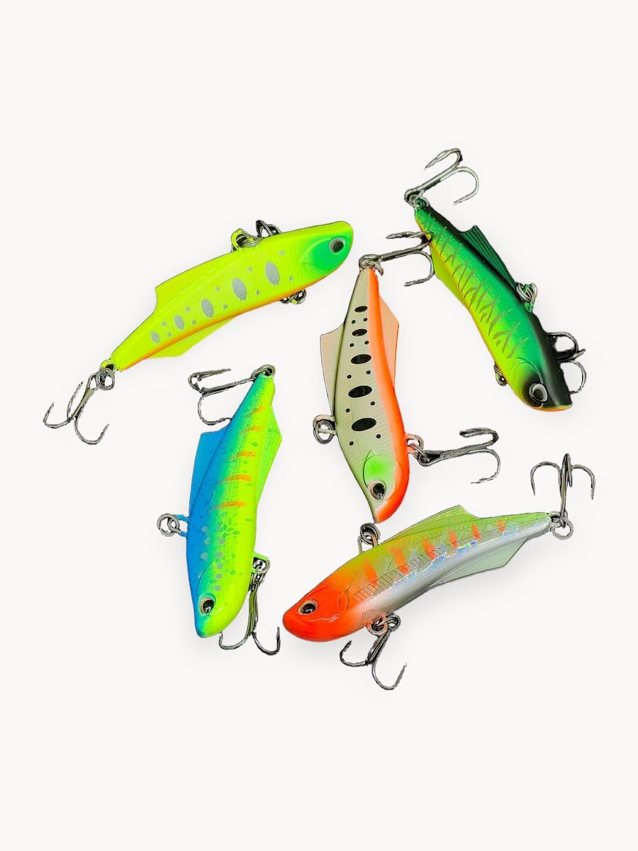 Вибы на судака SHRITEN набор воблеров из 5 штук