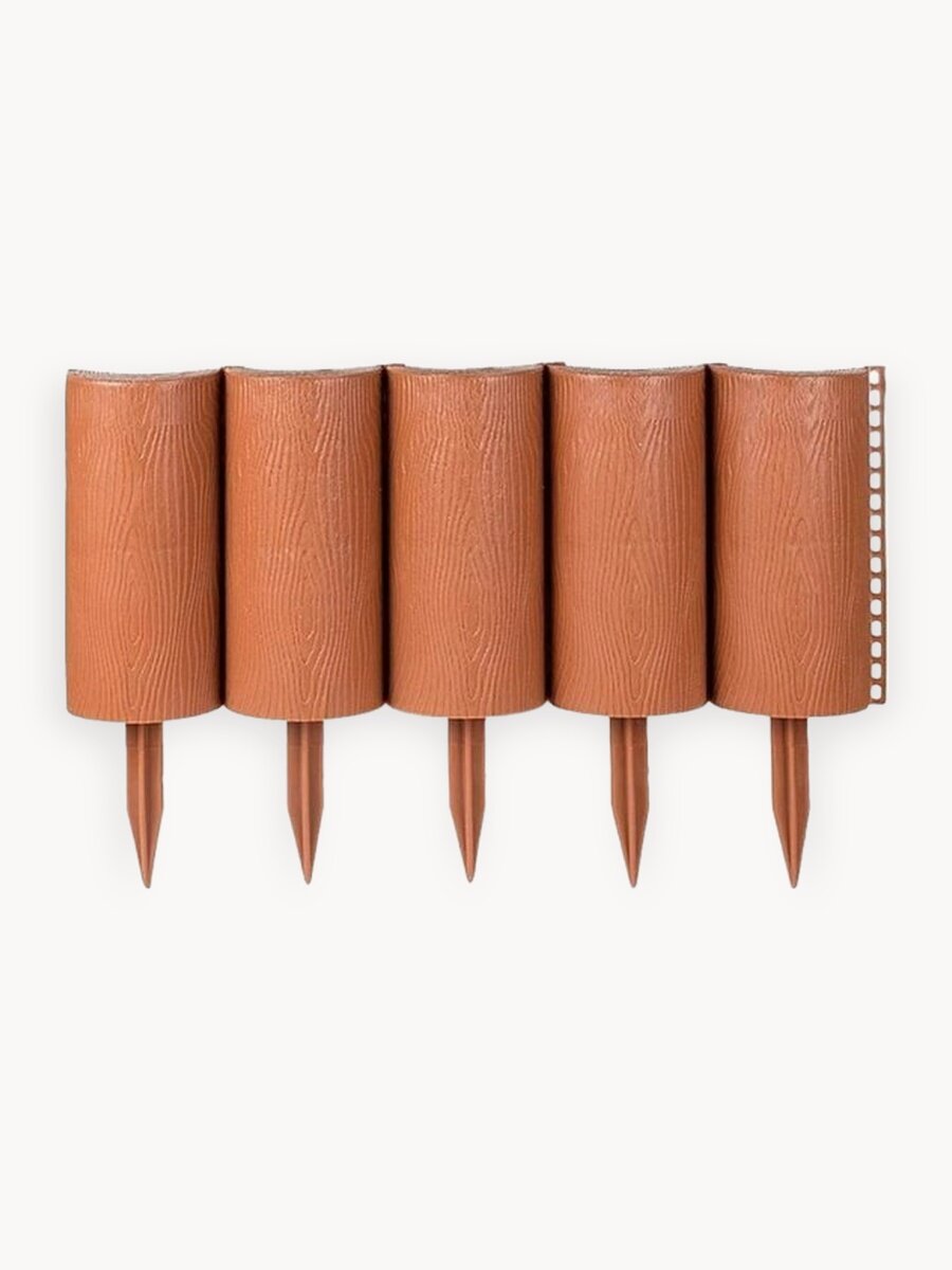 Ограждение садовое Мастерсад "Садовый конструктор", терракот, высота 21 см