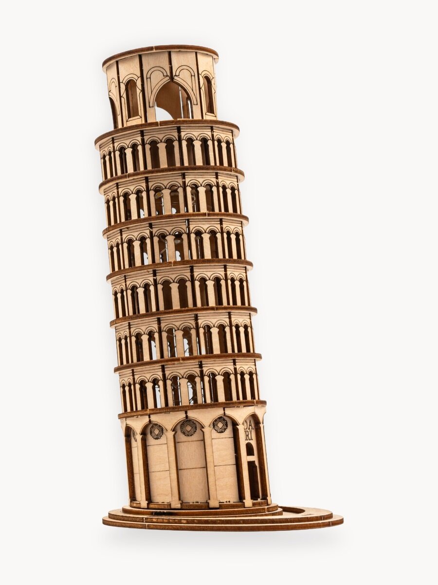 3D-конструктор Dariwood "Пизанская башня", ночник, 139 деталей