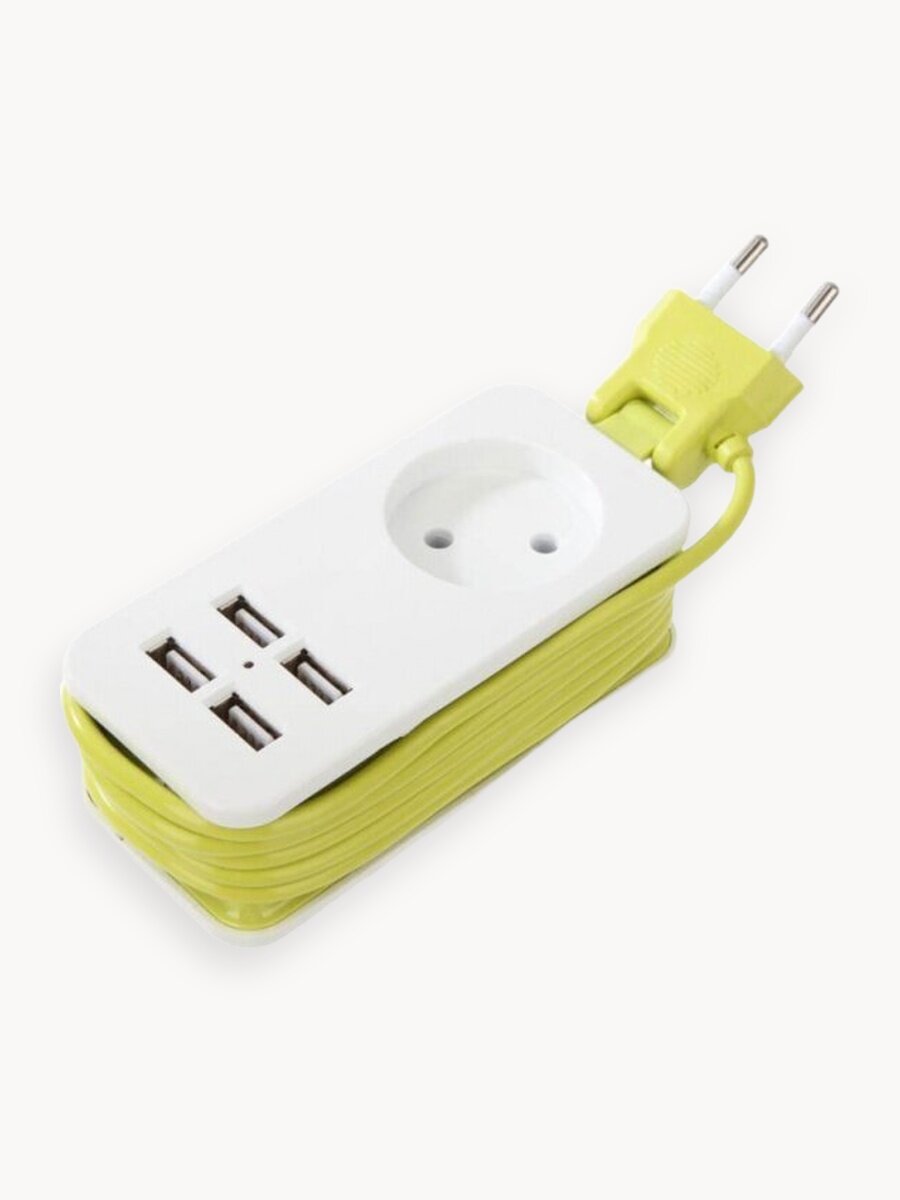 Удлинитель Uniel S-CT1-1,5U WHITE/GREEN