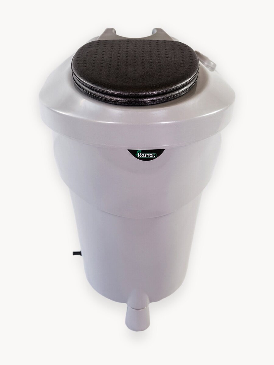 Компостный биотуалет Росток для дачи, дома, уличный, пластиковый, автономный, торфяной, дачный, сухой без воды