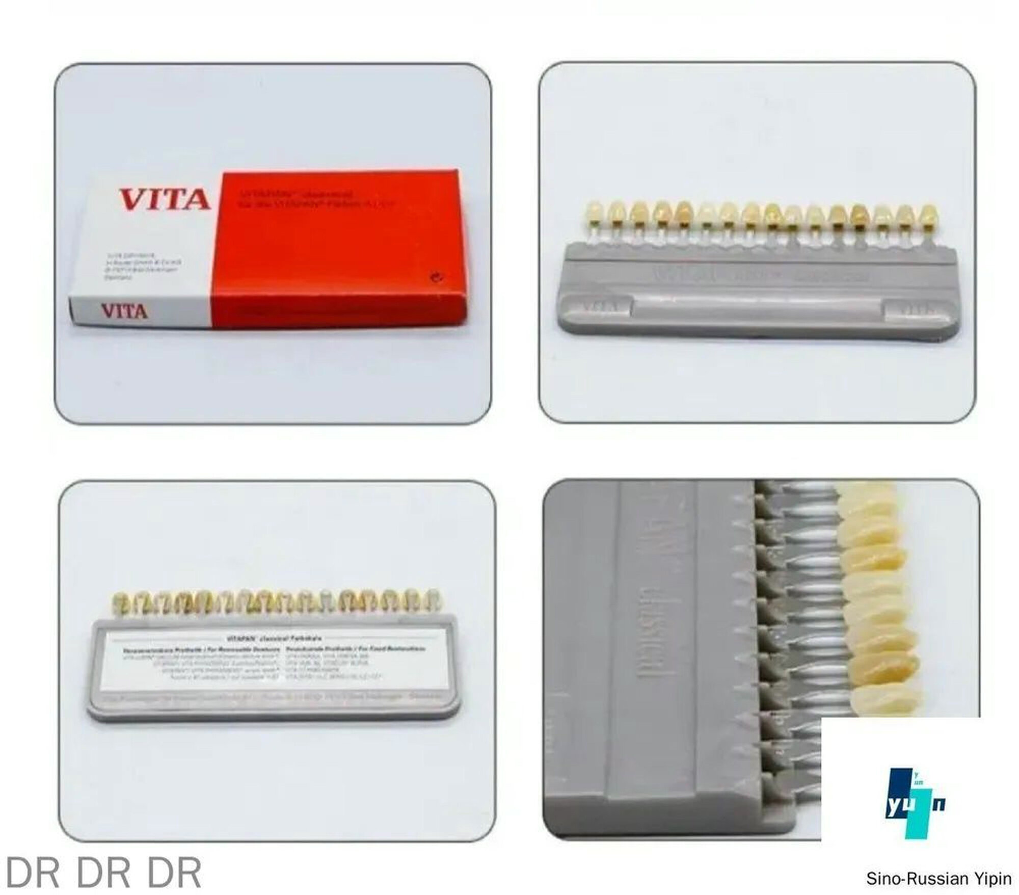 Расцветка Vita clаssiсal шкала А1-D4, стоматологическая, зуботехническая расцветка вита для определения цвета зубов
