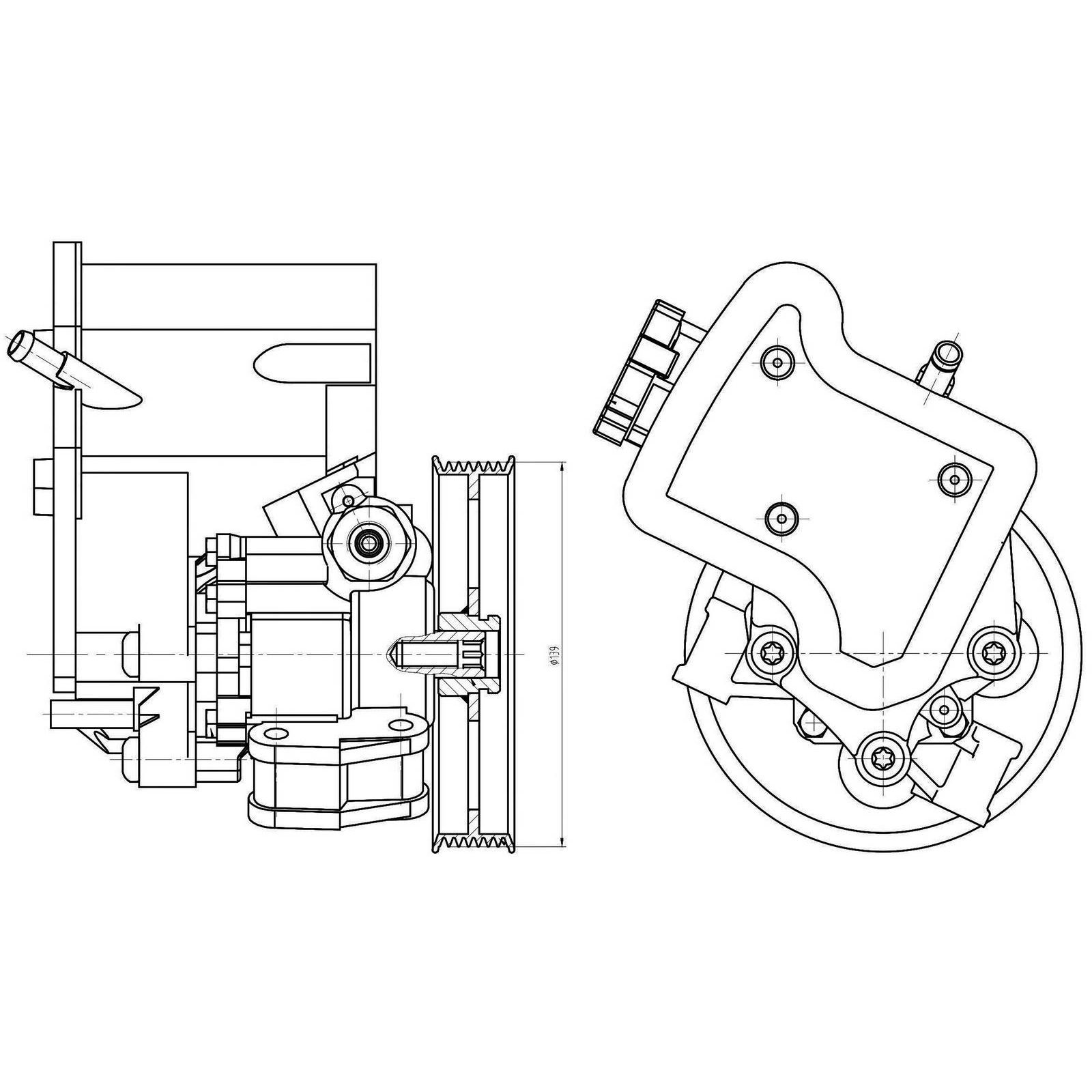 Насос ГУР, для Мерседес Ц, Е-Класс oem 34664001, 34664101 арт LPS1511