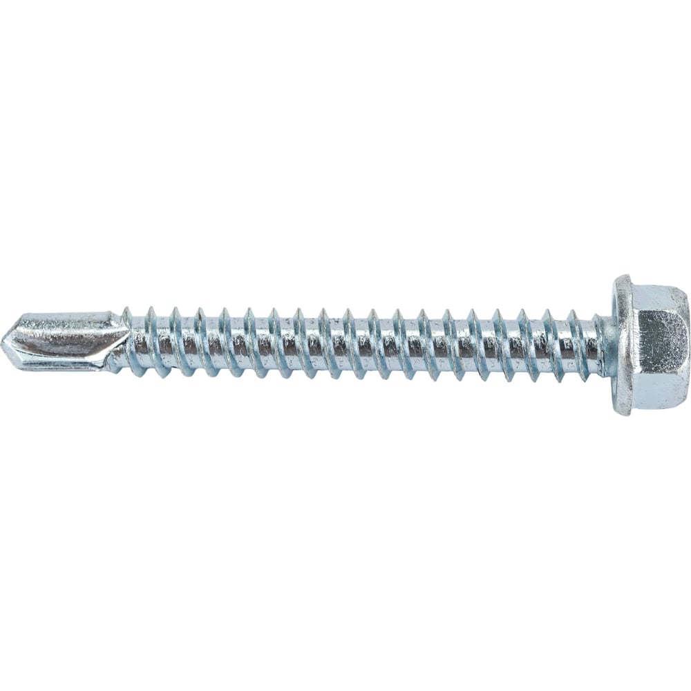 Саморез ZAMETAL 5,5х45 со сверлом и шестигранн. головкой, DIN 7504K, оц, 250 шт ZA081580