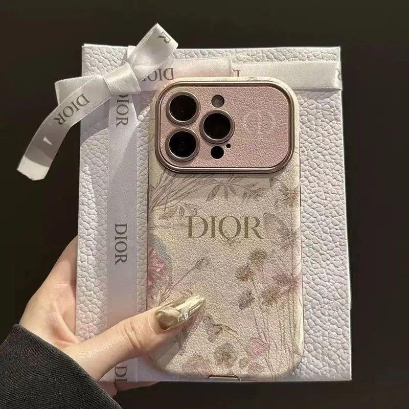 Чехол-книжка DIOR для Apple iPhone 13 Pro, защита камеры, белый пластик