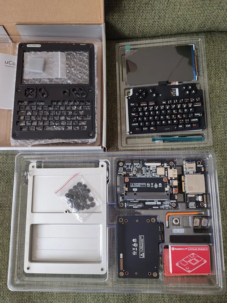 ClockworkPi UConsole Kit Raspberry Pi CM4 Lite WiFi and 4G Cellular, CM4 104000 Lite