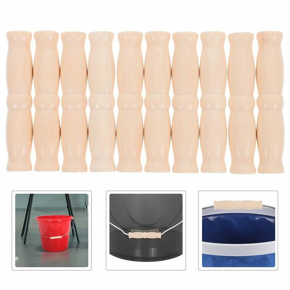 Деревянные Ручки, Для Ведер и Корзин, 5 Штук, Эко-Материал