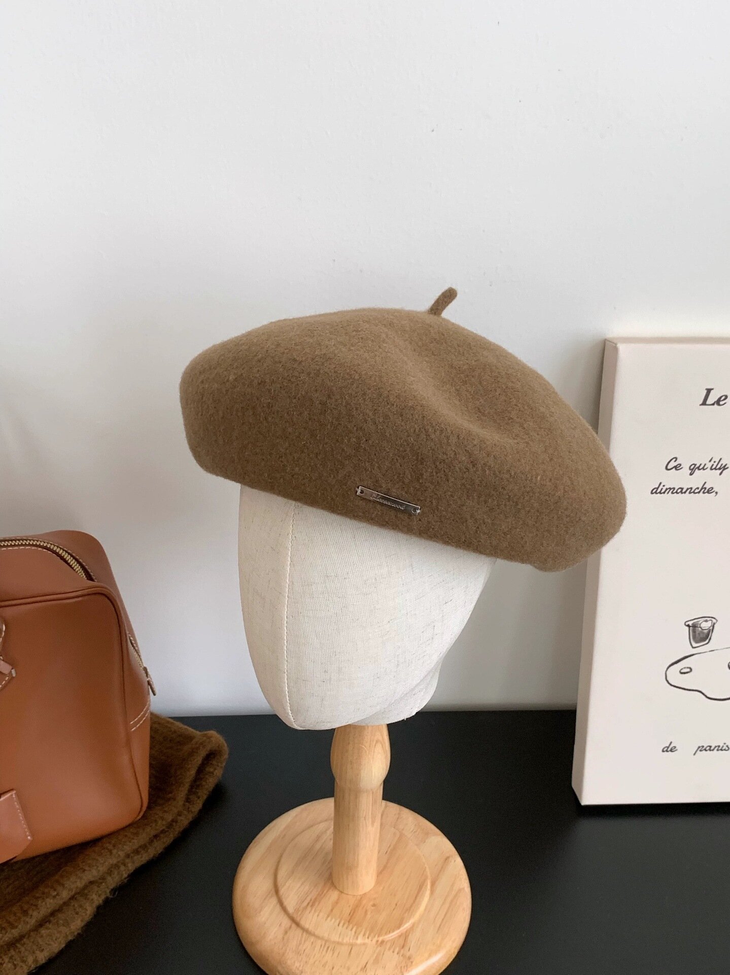 Красная шляпа для женщин, осенне-зимняя австралийская берет из чистой шерсти, художественная ретро шляпа художника, стройнящая лицо