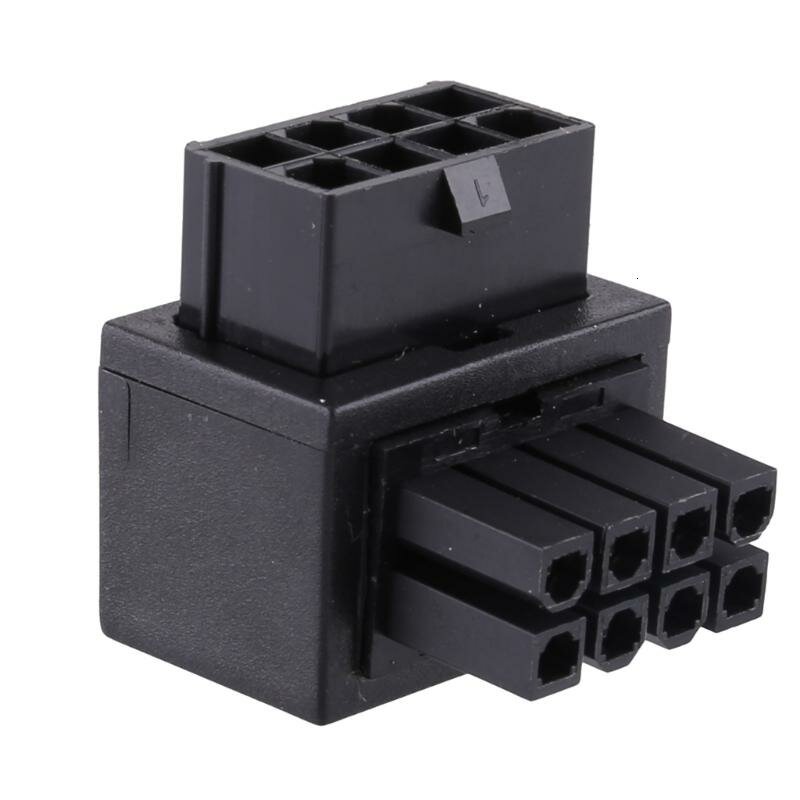 Адаптер питания 8Pin мама на 8Pin папа под углом 90°