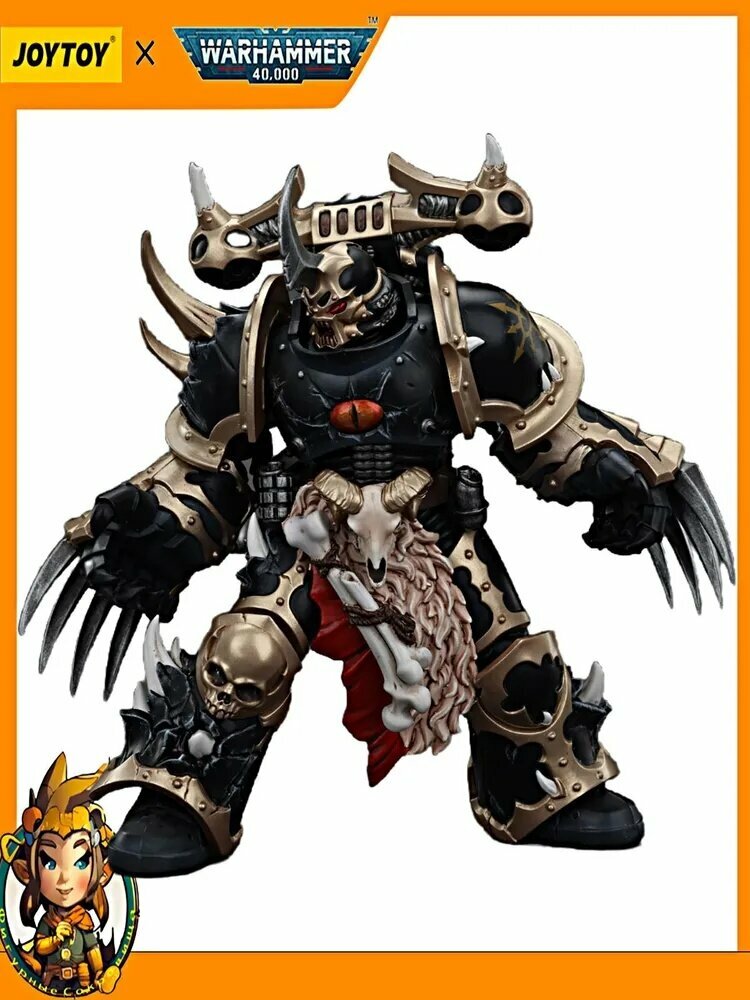 Аниме фигурки Chaos Space Marines Black Legion Chosen with Lightning Claws JOYTOY Warhammer 40000 1/18 Подарочная модель