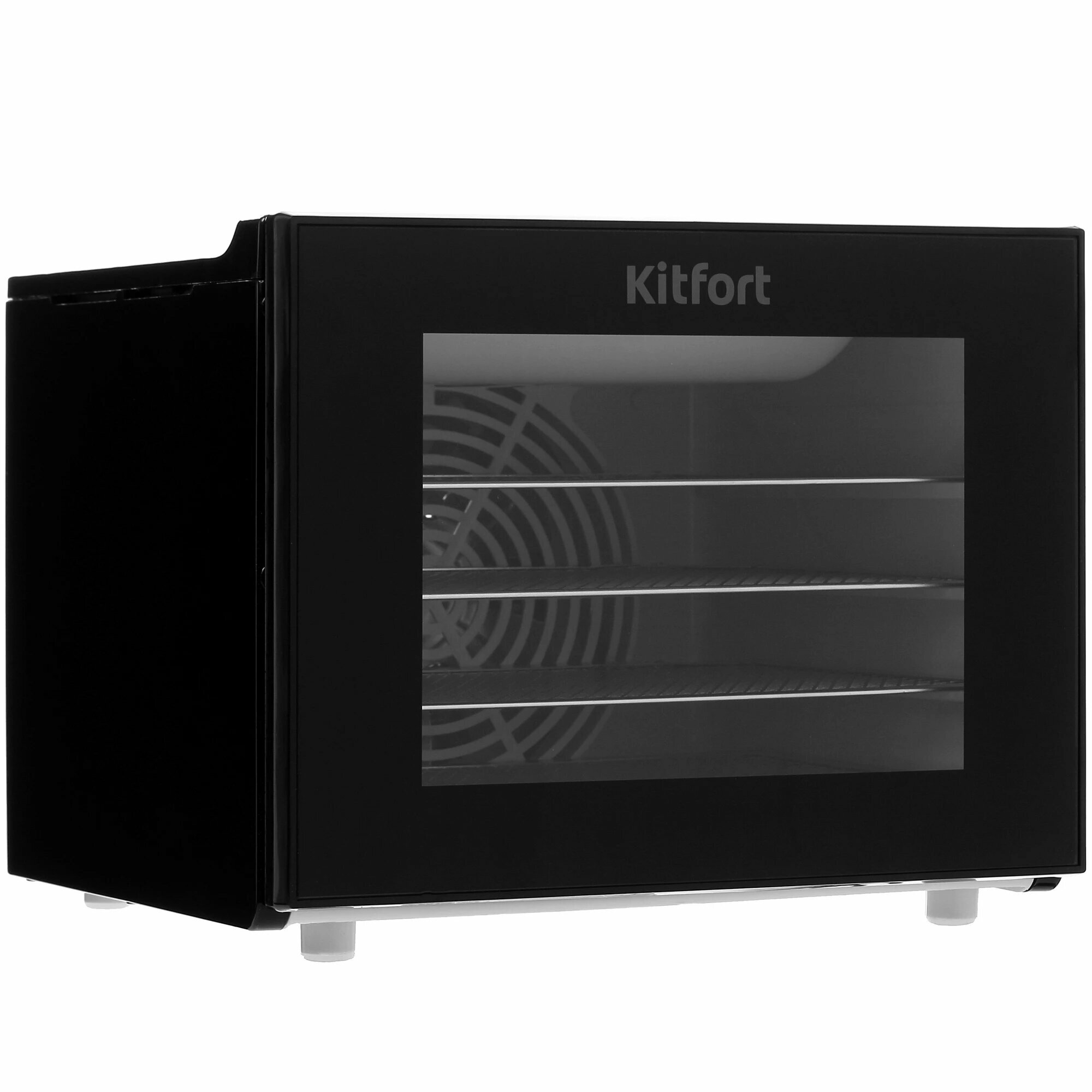 Сушилка для овощей и фруктов KitFort КТ-1946, черный, 5 поддонов