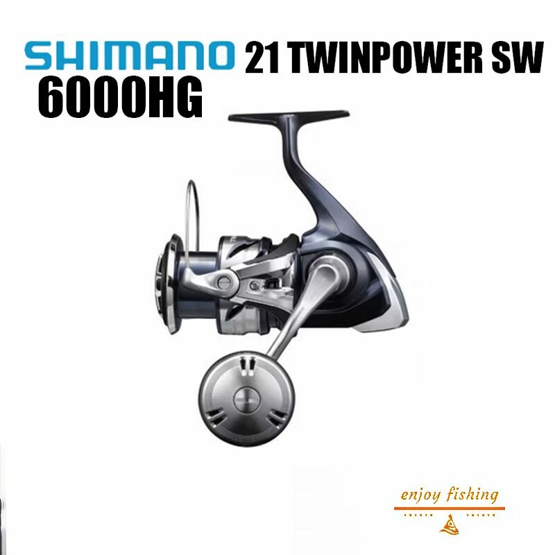 2021 SHIMANO TWINPOWER SW 6000HG прялка Рыболовная катушка Рыболовные снасти