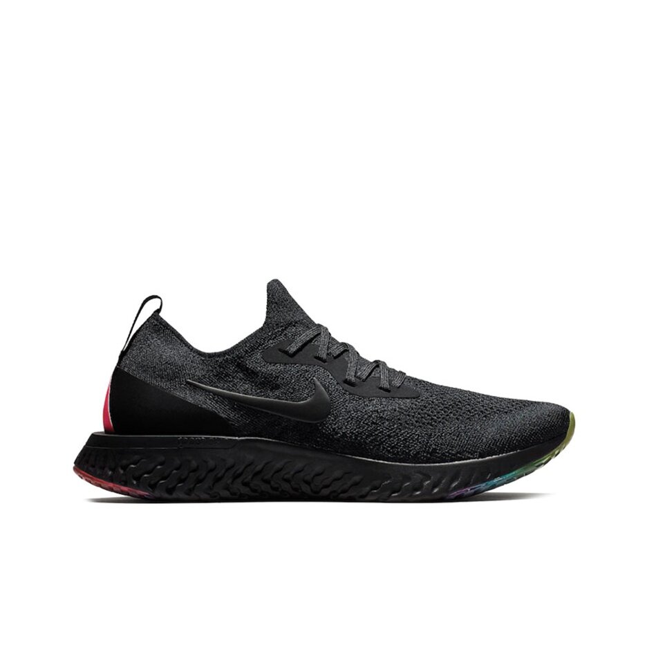Кроссовки NIKE Epic React Flyknit 1, размер EU 41 стопа (26CM), черный — фото 1