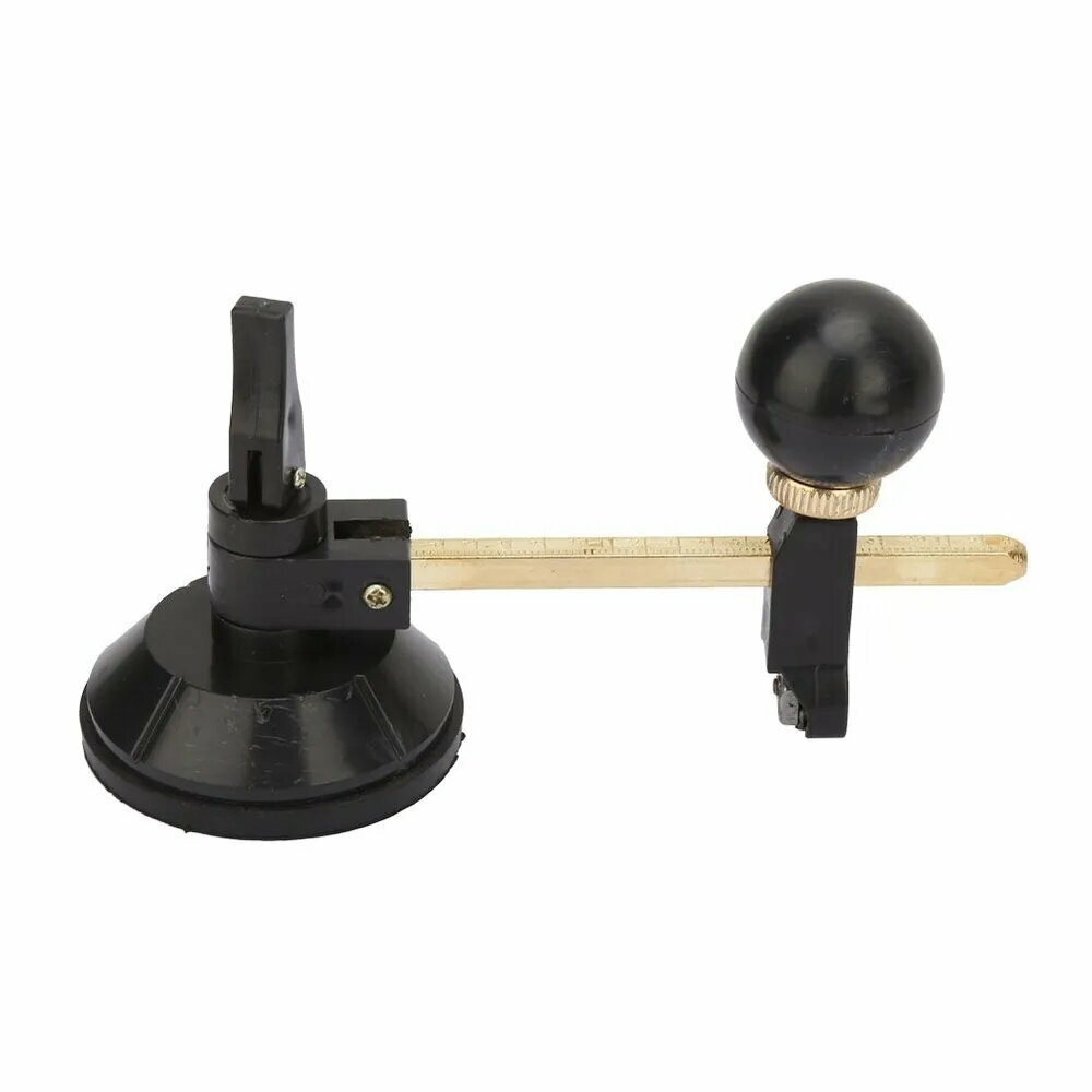 Стеклорез с 6 роликами и присоской для круговой резки. Циркулярный резак 20 см. Прецизионный режущий инструмент для стекла и плитки.