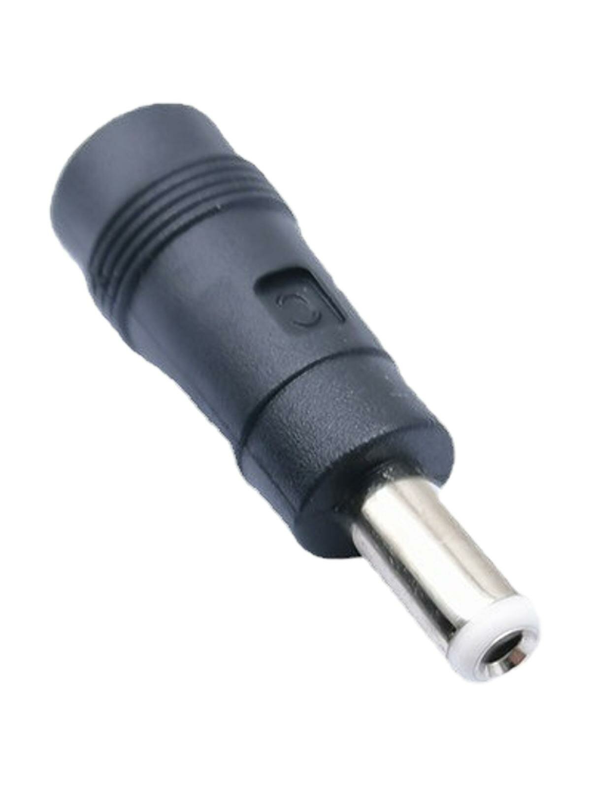 Адаптер питания DC5.5x2.1 мм в DC5.5x2.5 мм для зарядки от розетки к розетке Черный