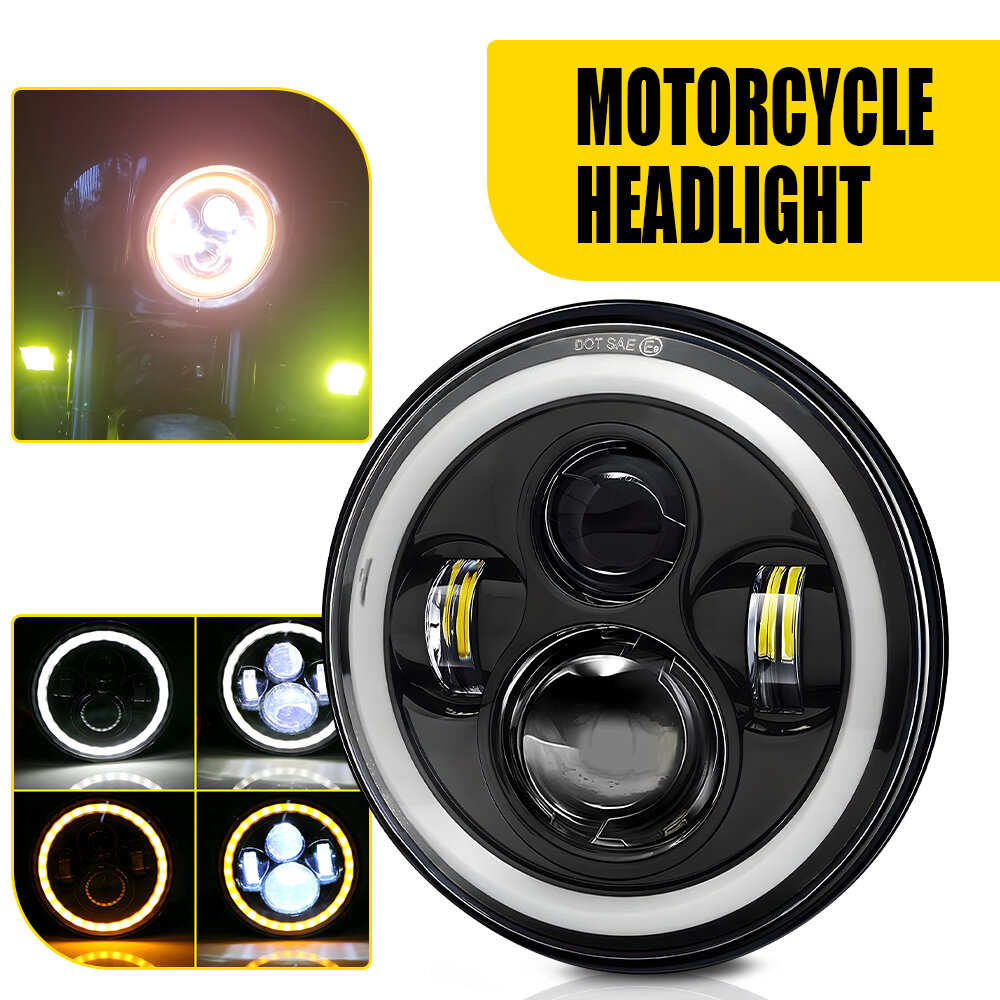 AUXITO светодиодная фара на мотоцикл ИЖ, Урал,7 дюймов,12в