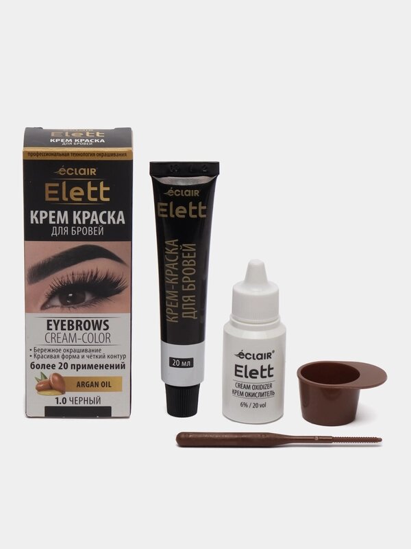 Крем-краска для бровей и ресниц Eclair Elett