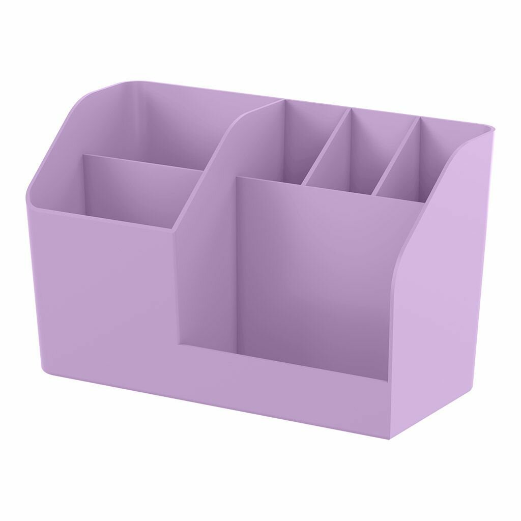 Подставка для письменных принадлежностей Erich Krause "Submarine" Manga, фиолетовая, 8.5х10х17.2 см, 6 отделений 61605