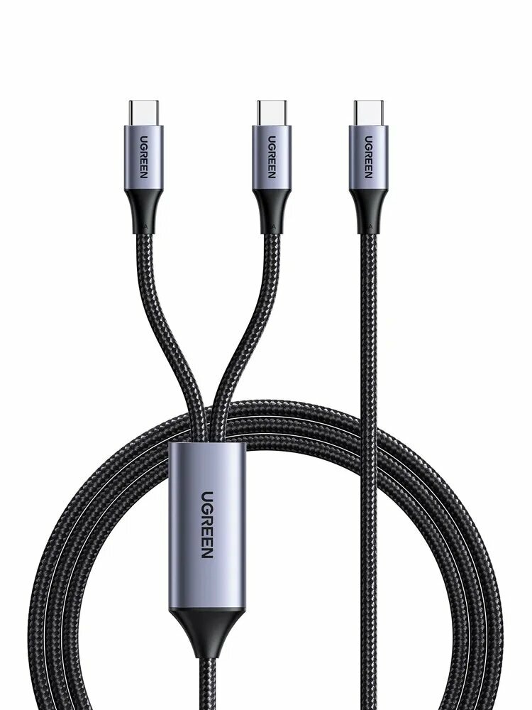 Кабель для мобильных устройств USB Type-C/USB Type-C, 1.5 м, черный