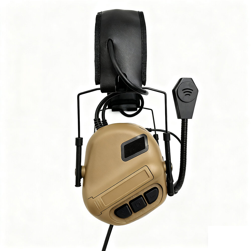 Тактическая гарнитура Регулируемая прочная с микрофоном для портативной рации Baofeng AR-152 для охоты, тира