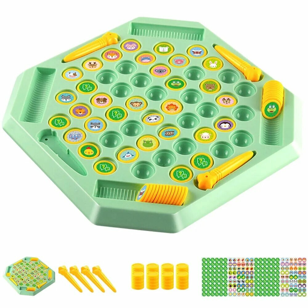 Пазл-игра Невидимка для детей, 104 элемента, с животными и фруктами