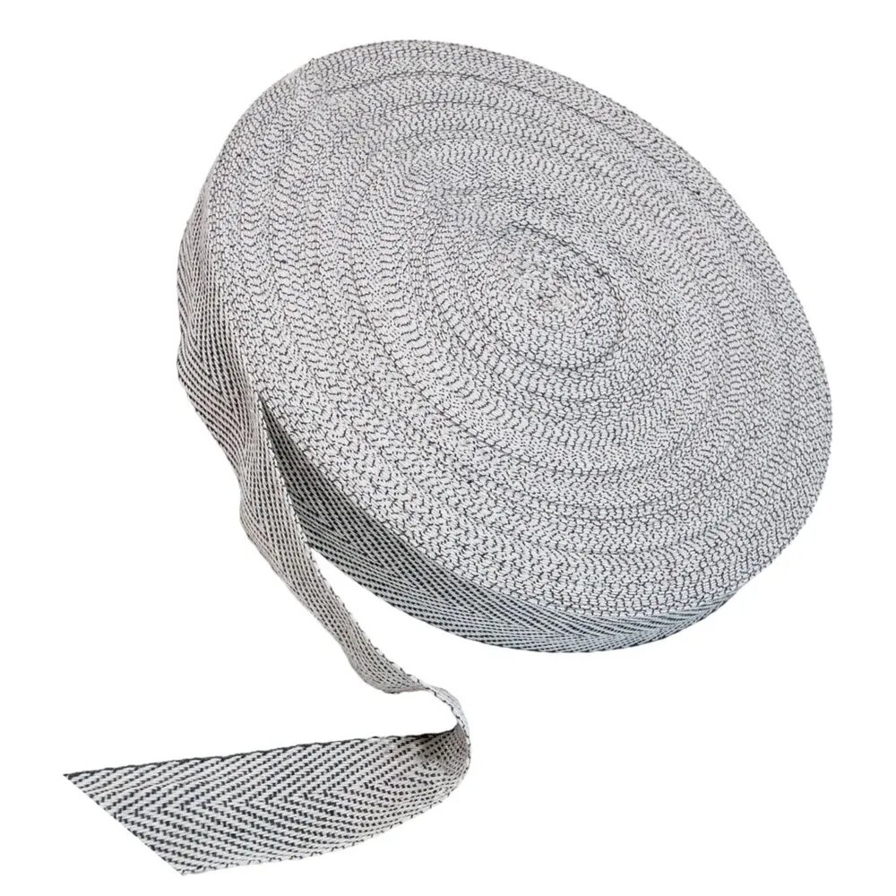 Нескользящая износостойкая лента для окантовки ковра своими руками-темно-белая, шириной 4 см