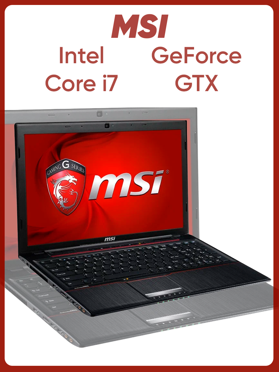Игровой ноутбук MSI MS-16GH i7-4720HQ, GTX 950 (2Gb), 15.6" Full HD