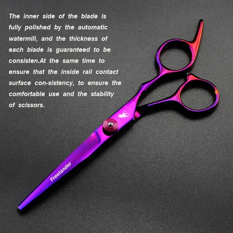 Парикмахерские ножницы 6 дюймов 4CR purple cutting