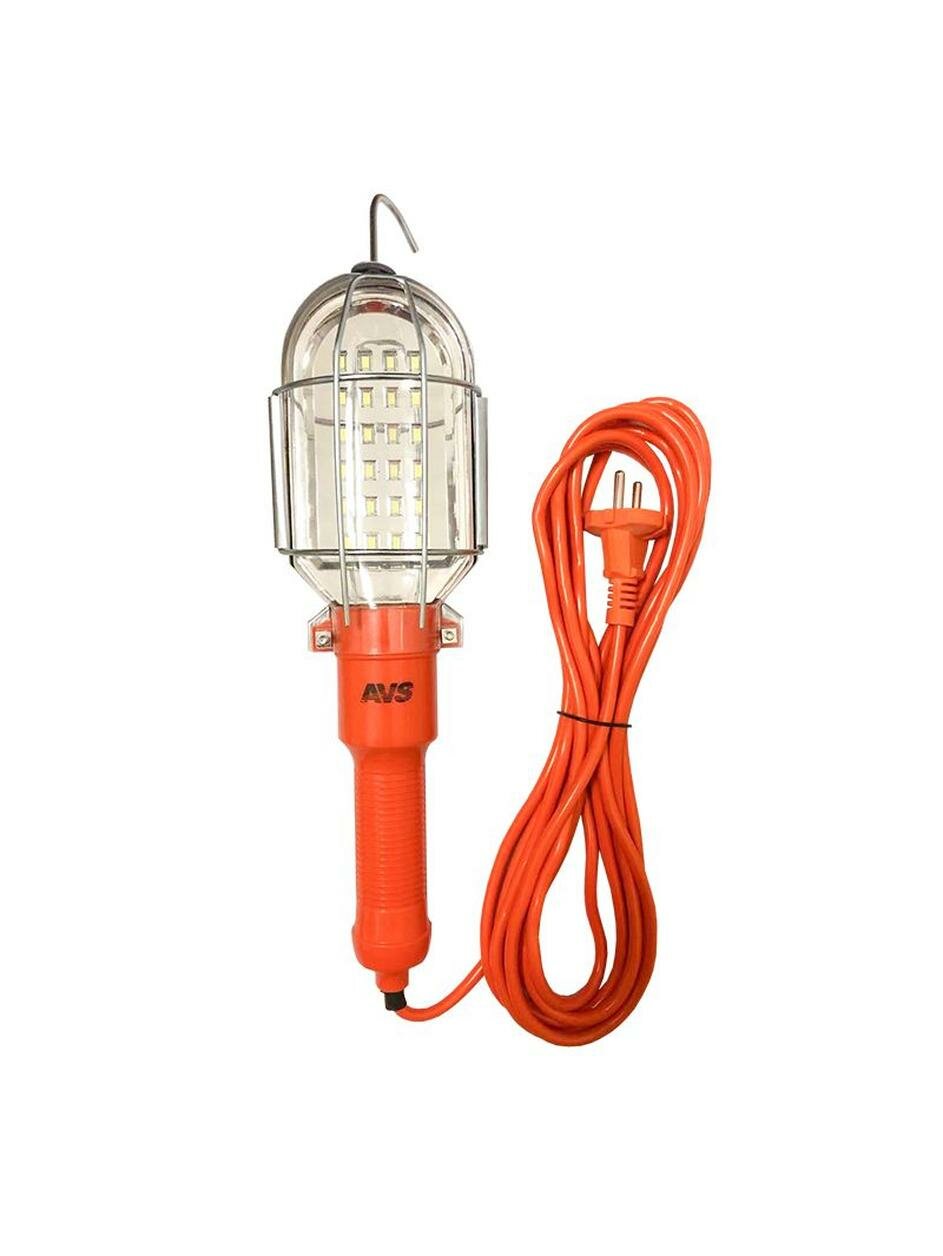 Фонарь переносной, светодиодный 10м, 220V, AVS (арт. A40561S)