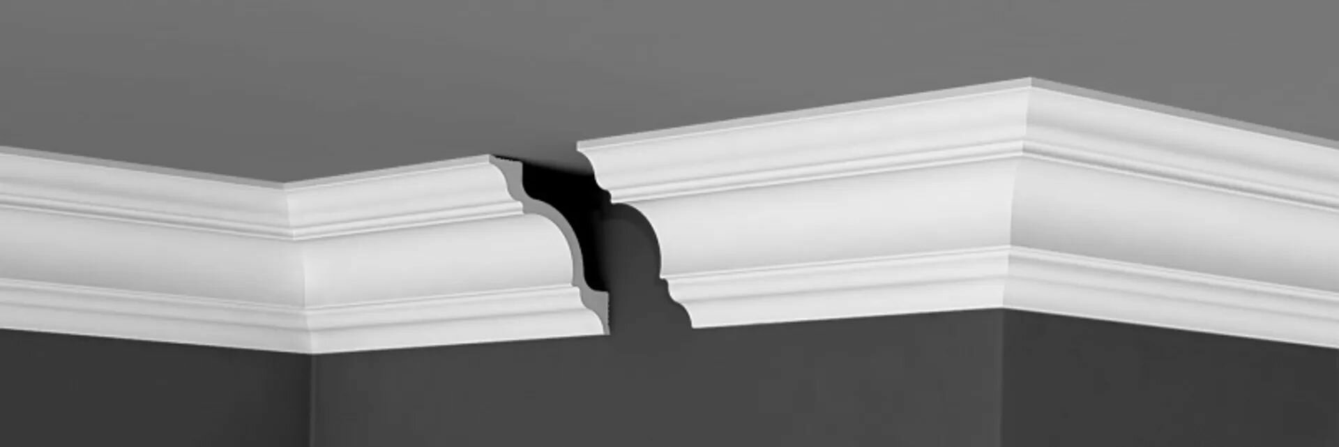 Плинтус Потолочный Де-Багет П01 95/95 Д2000хШ95хВ95 мм