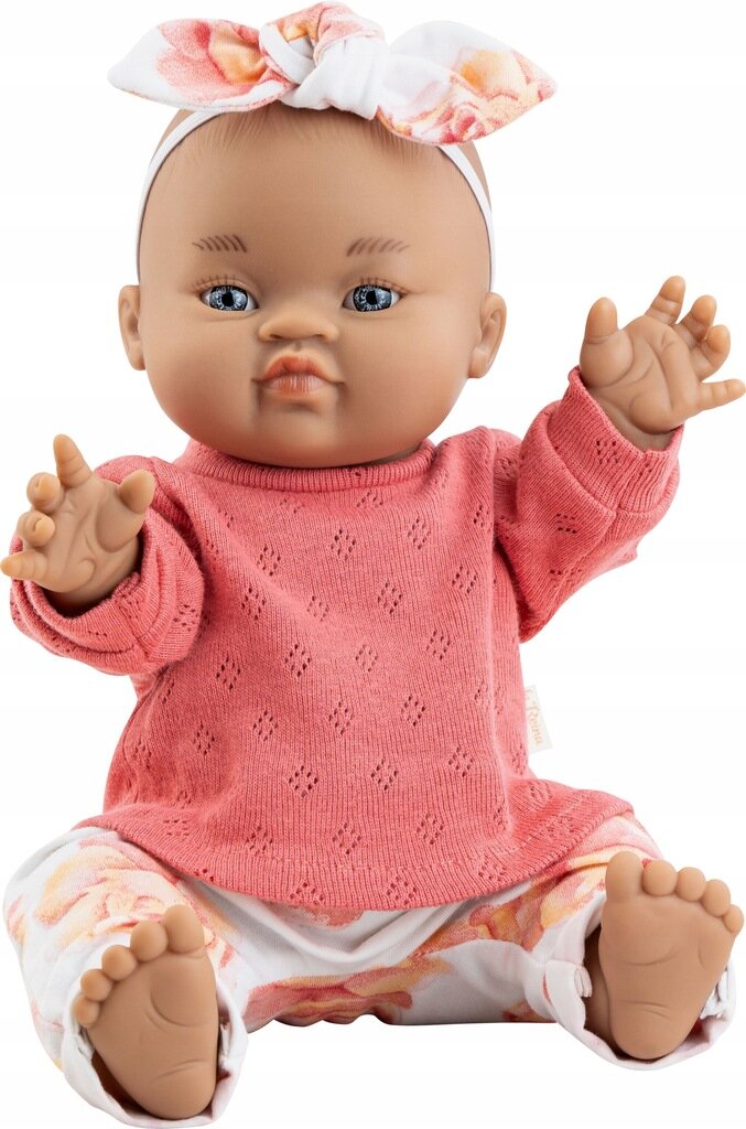 Кукла-пупс Paola Reina - Olga/Ольга в красной кофточке и с повязкой-бантиком 34 см- Паола Рейна - 8431031041311