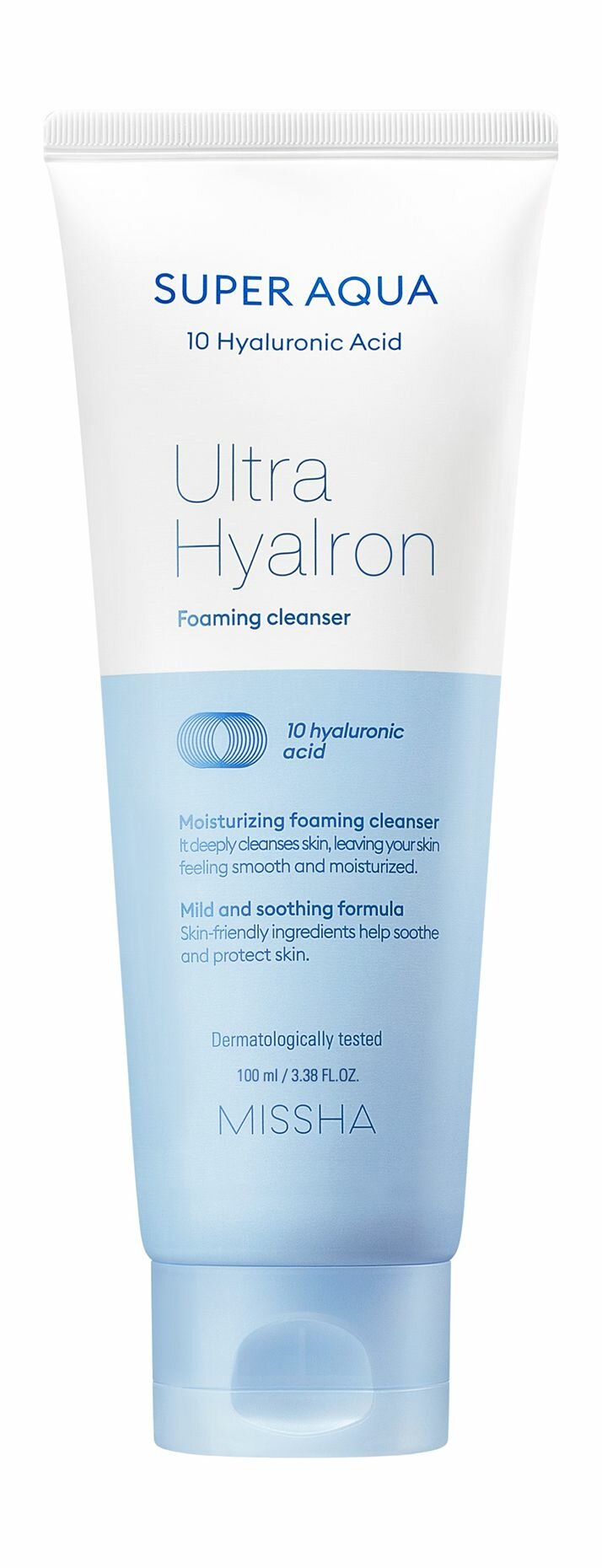 MISSHA Aqua Ultra Hyalron Пенка для умывания и снятия макияжа 100 мл