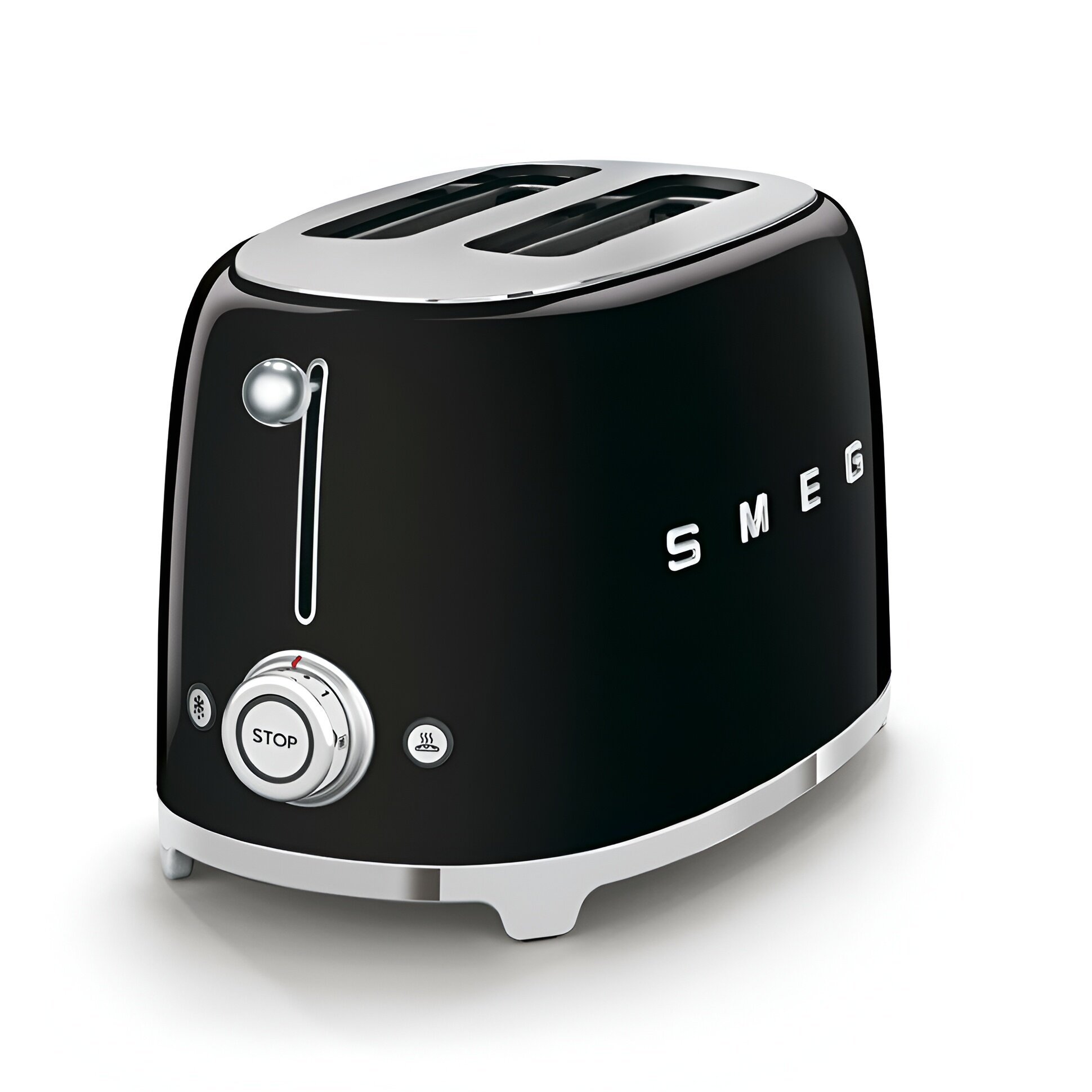 Тостер Smeg TSF01BLEU, 2 тоста, подогрев, размораживание, цвет черный