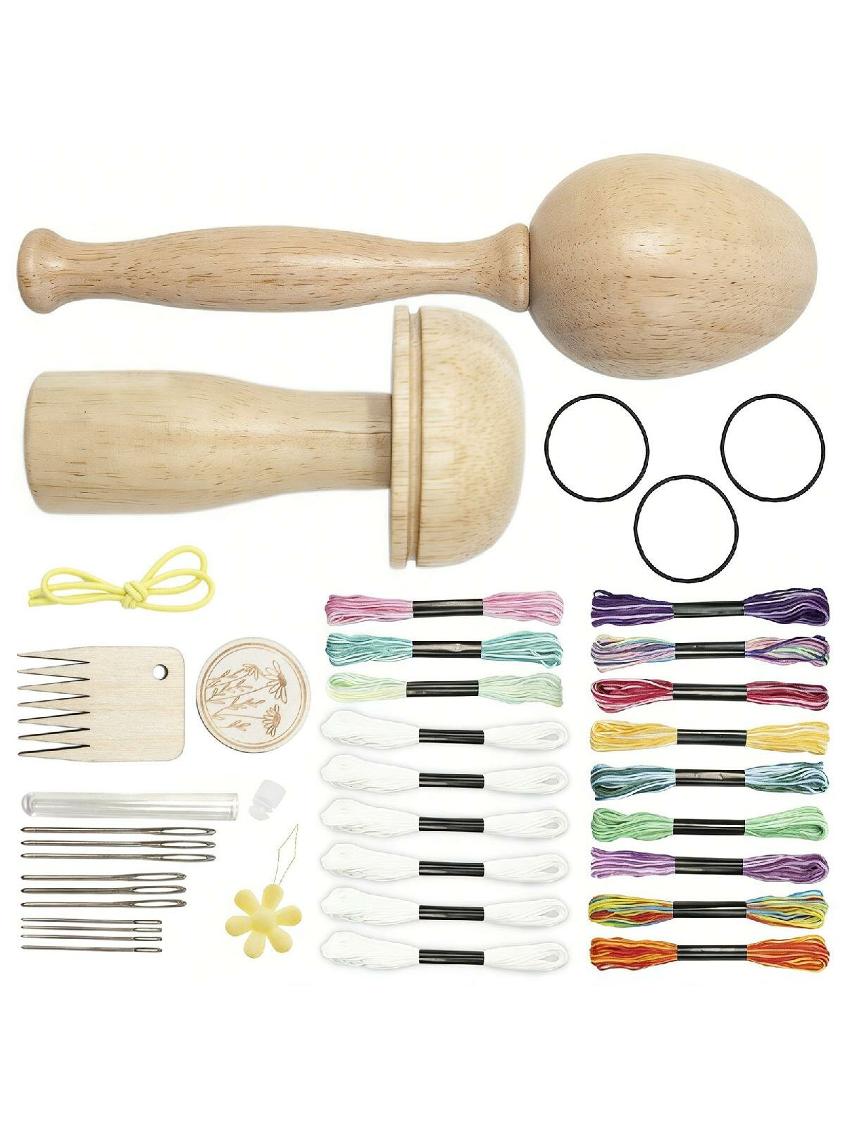 Инструмент для штопки деревянных грибов и яиц в форме яиц для одежды, шарфов-свитеров