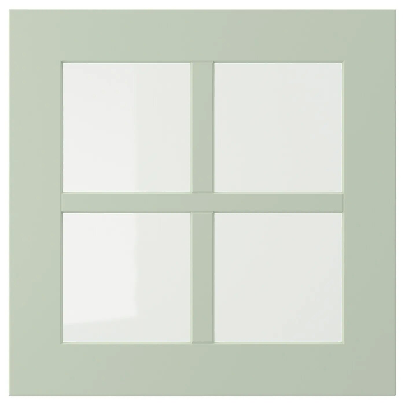 Дверца стеклянная STENSUND, светло-зеленая, 40×40 см