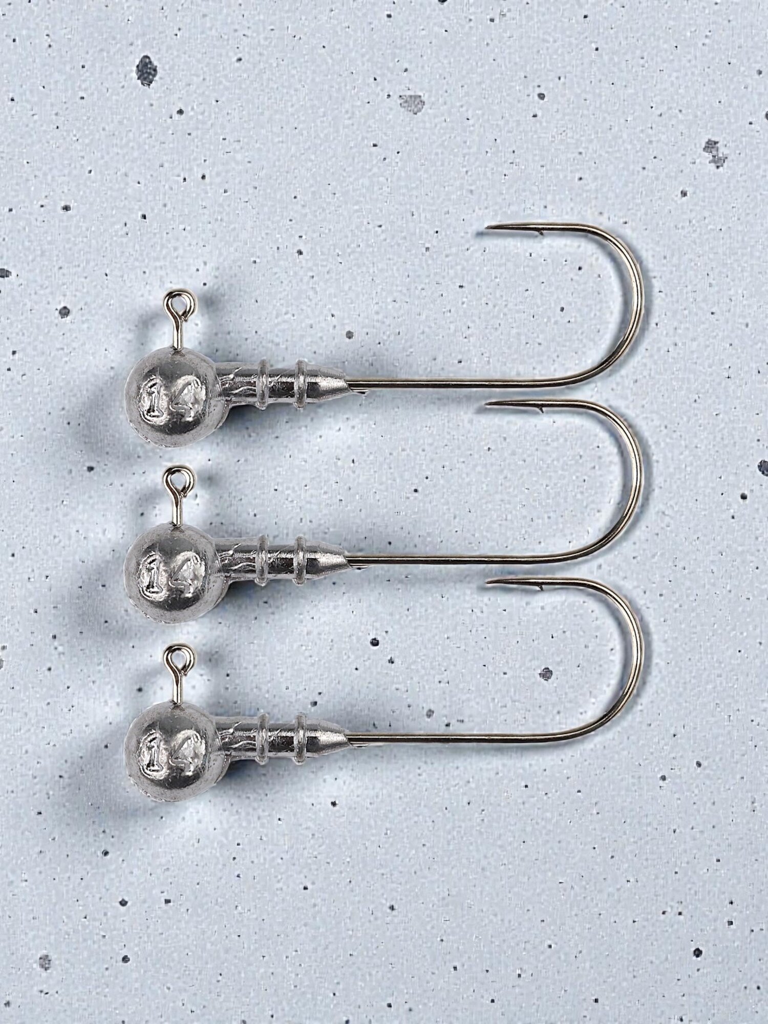 Джиг-головка Gamakatsu №7/0 14 г, с двойной юбкой, набор 3 шт.