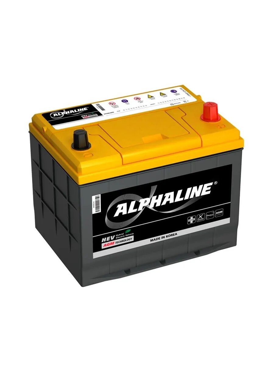 Аккумулятор ALPHALINE AGM D23L 12V 65Ач обр. пол.