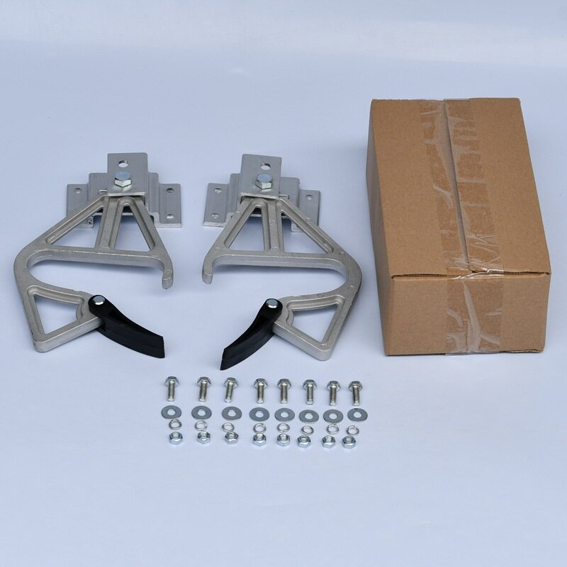 Коллекция аксессуаров для телескопических лестниц: пружинная защелка для A-образной лестницы, защелка с плоской пластиной, крюк для тягового каната, ролик, двойные ножки для лестницы