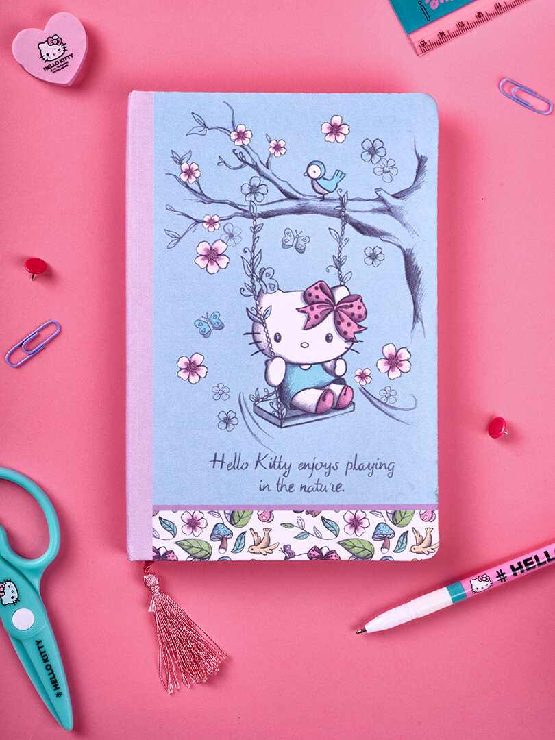 Блокнот А5 для записей в линейку Hello Kitty, 120 листов, Остров Мечты