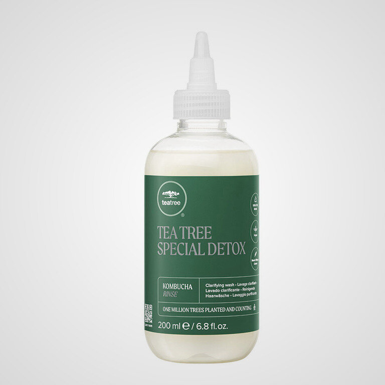 Детокс-ополаскиватель для кожи головы и волос 200 мл PAUL MITCHELL Tea Tree Special Detox Kombucha Rinse Шампунь 200 мл