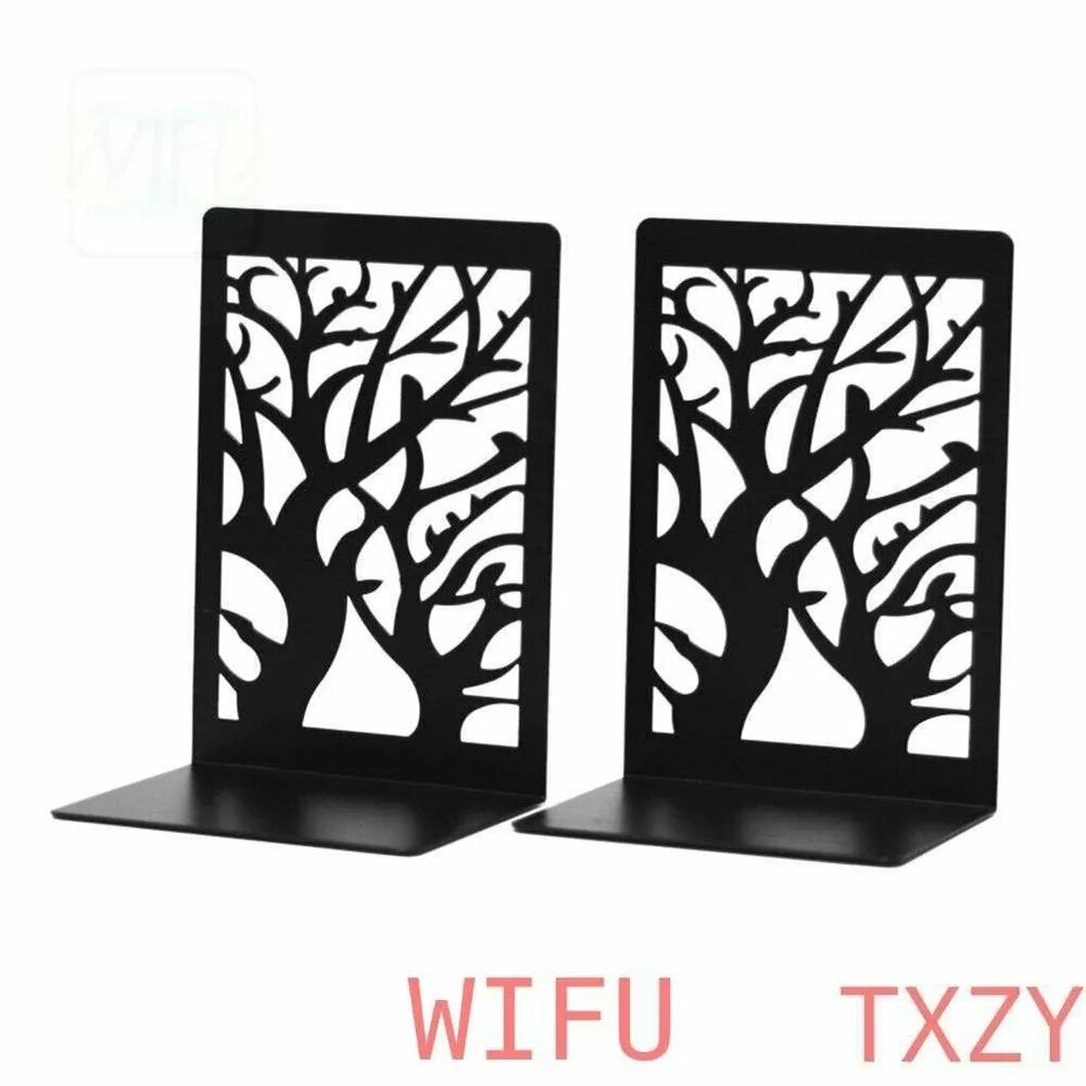 Концы книг для полок, декоративный держатель полки, 2 пары, стопоры