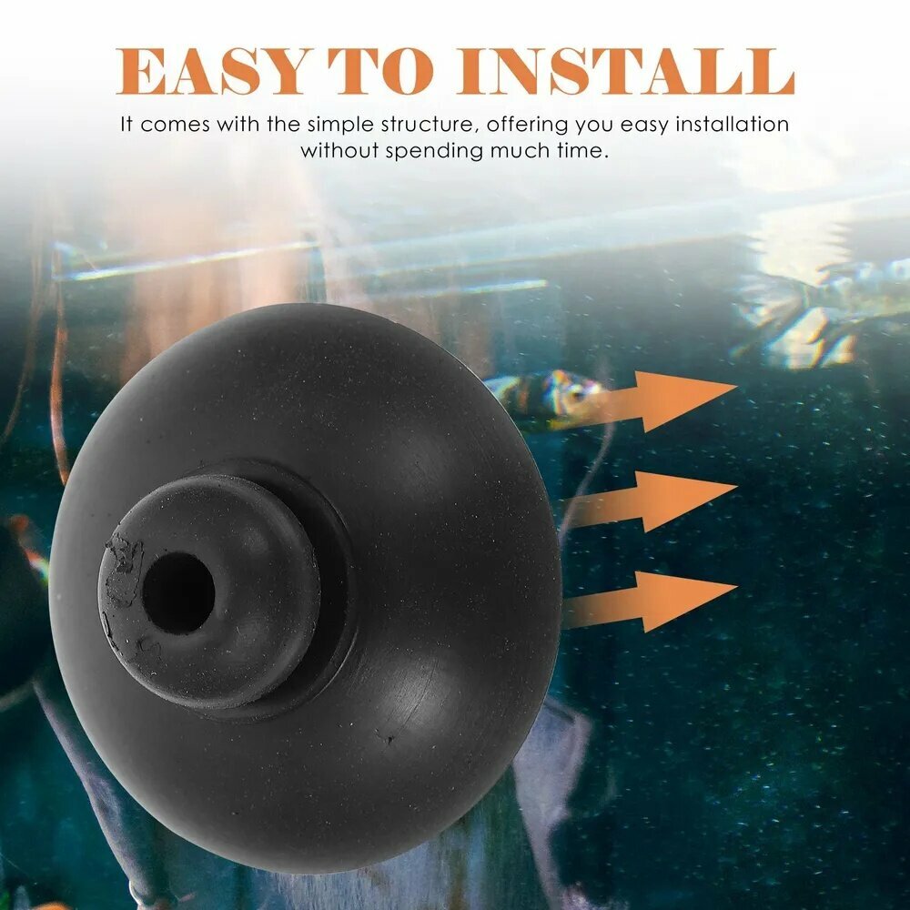 Система крепления присосками для аквариумного оборудования, усиленная конструкция, размер 2.50x2.50x1.00 см, 20 шт