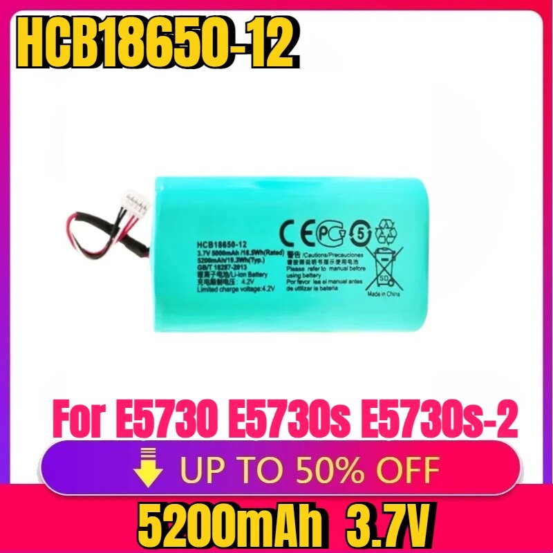 Батарея литий-ионная mling HCB18650-12 5200 мАч для E5730 E5730s E5730s-2 E5570S-923 E5770S-320