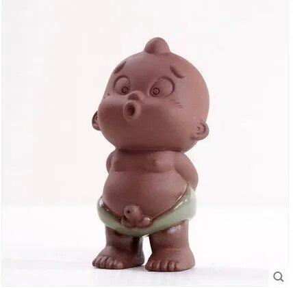 Украшения в виде чайных фигурок животных, китайское народное искусство, декоративные изделия из фиолетовой глины, маленький монах, аксессуары для чаепития в виде писающего мальчика.