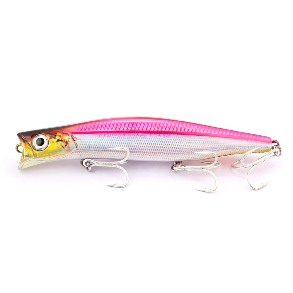 B&U 124mm Minnow Hard Lure Seabass Floating Wobbler Hard Bait Jerk Fishing Lure Weight Transfer Long Casting Hooks