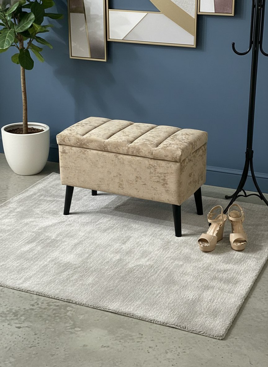 Банкетка пуф в прихожую на ножках дерево, пуфик в спальню, пуфики офисные, в гостиницу, отель, офис, салон красоты