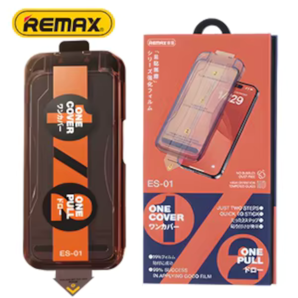 Защитное стекло усиленное iPhone 11 ; REMAX с аппликатором, Премиальное противоударное стекло с боксом для установки