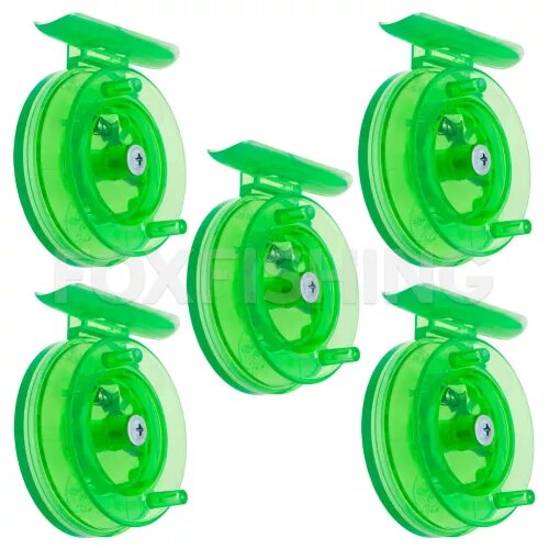Катушка инерционная Три Кита Проводочная КП-СТ зеленая 5 шт.