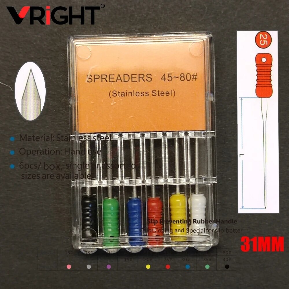 Стоматологические разбрасыватели из нержавеющей стали lzvine Spreaders-31MM-45-80